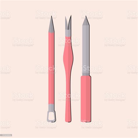 낙서 매니큐어 액세서리 장비 도구 손으로 그린 벡터 세트입니다 뷰티 살롱 손톱 관리 및 치료 벡터 그림입니다 0명에 대한 스톡 벡터 아트 및 기타 이미지 Istock