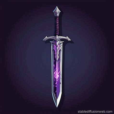 Dark Magical Sword Game Icon Stable Diffusion Online