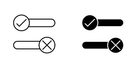 Boolean Icons Vector Illustrations Stock Illustration Download Image