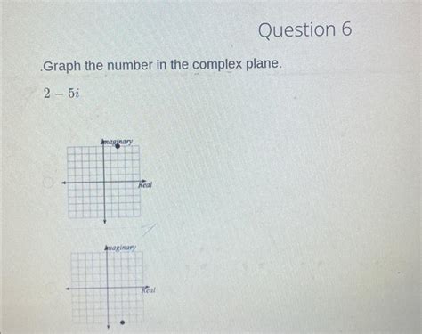 Solved Graph The Number In The Complex Plane 2−5i
