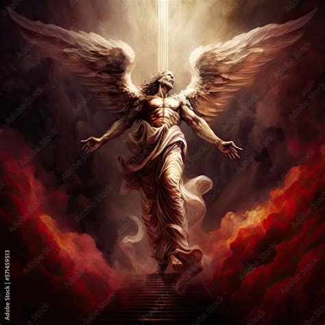 Lucifer Descending Into Hell Generative Ai Stock Illustration Adobe Stock