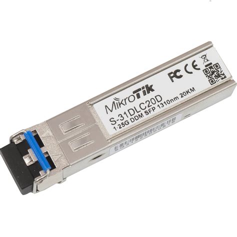 Mikrotik Sfp 1 25g Module 20km Single Mode S 31dlc20d Optace Networks