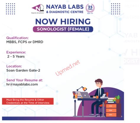 Nayab Lab And Diagnostic Centre Islamabad Upmed Jobs