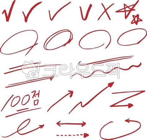 체크 텍스트 Handwriting 강조 별 사진이미지일러스트캘리그라피 소린스튜디오작가