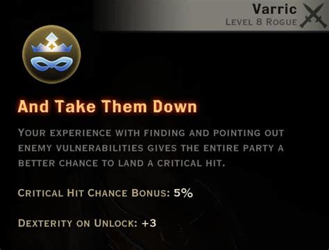 Rogue Specialization Skills Dragon Inquisition