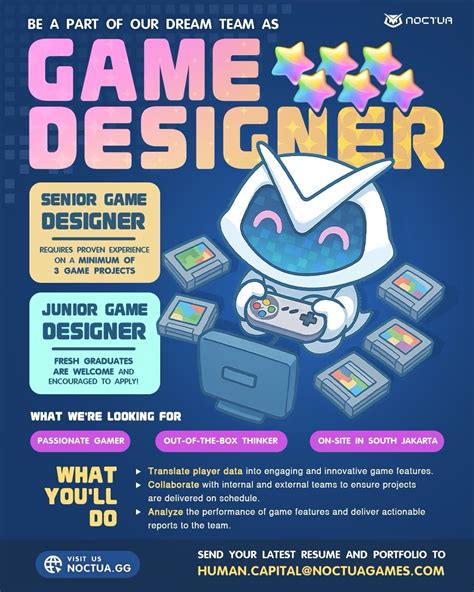 Hiring Gamedesign Gamedeveloper Gamejobs Noctuagames Gameindustry