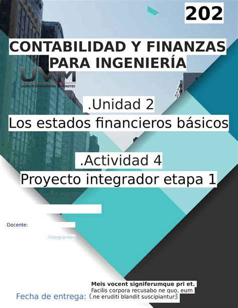 U2A4 SR23 ejercicios 202 CONTABILIDAD Y FINANZAS PARA INGENIERÍA
