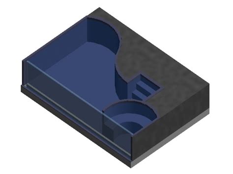 Infinity Edge Pool Revit Model In AutoCAD CAD Library