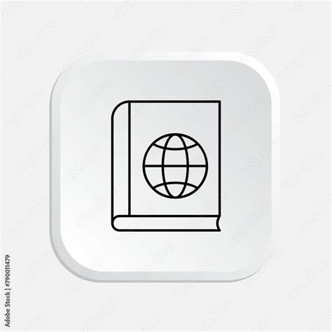 Geography Book Icon Atlas Geography Textbook Map Book Geographic