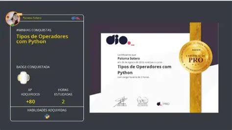 Bootcamp Da Santander Aprendizagem Em Tipos De Operadores Com Python