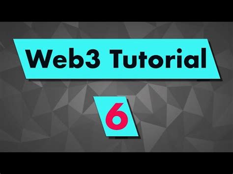 Web3 Tutorial: send transactions to a smart contract - YouTube