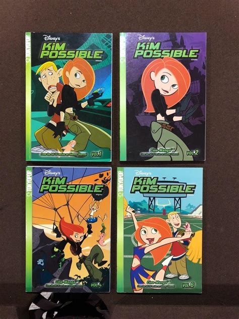 Cine Manga Disneys Kim Possible Comic Book Volumes 1 2 4 And 6
