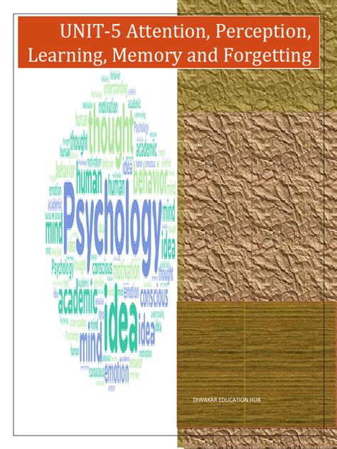 Attention Perception Learning Memory And Forgetting Pdf