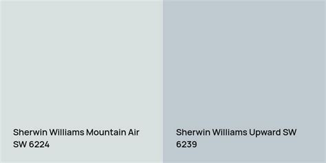 Sherwin Williams Mountain Air Vs Sherwin Williams Upward Comparison