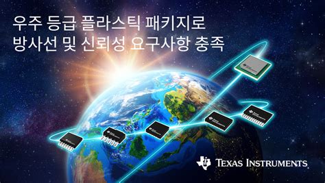 Ti 우주용 아날로그 반도체 제품군에 플라스틱 패키지 추가 Ti 우주용 아날로그 반도체 제품군에 플라스틱 패키지 추가