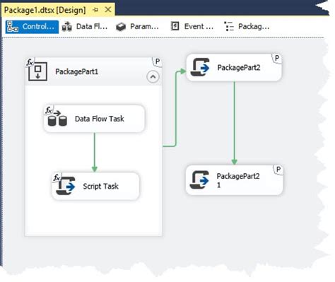Ssis Tutorial Introducing Ssis 2016 Package Parts