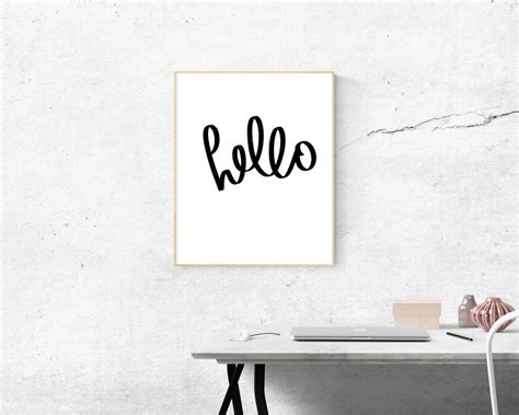 Hello Cursive Clip Art For Instant Download Etsy