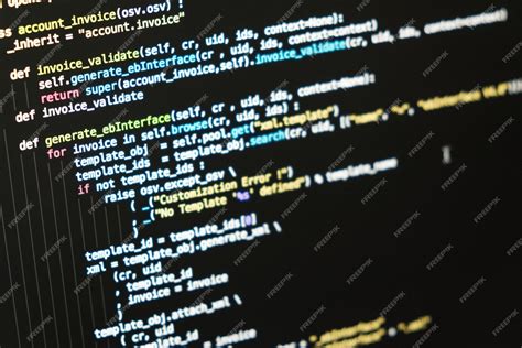 Premium Photo Information Technology Concept Coding Script Text On
