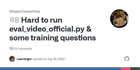 Hard To Run Eval Video Official Py Issue Nvlabs Centerpose Github
