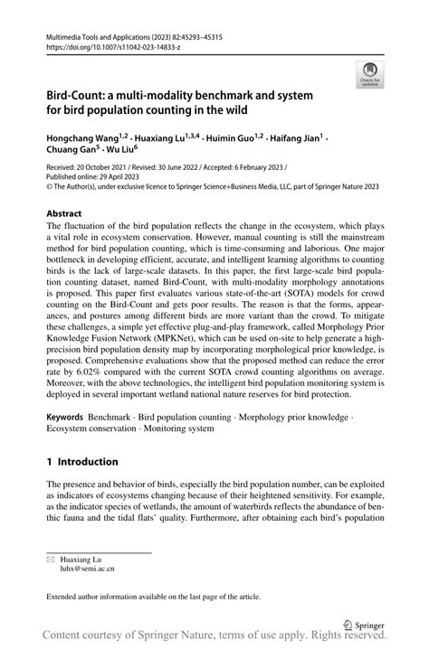 bird count a multi modality benchmark and system for bird population