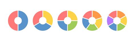 Clipart Circle Divided Into 4 Circle Color Puzzle Section Circle