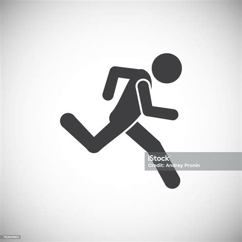 그래픽 및 웹 디자인에 대 한 배경에서 관련 아이콘을 실행 합니다 간단한 그림 웹 사이트 버튼 또는 모바일 앱에 대 한 인터넷 개념 기호입니다 건강한 생활방식에 대한 스톡