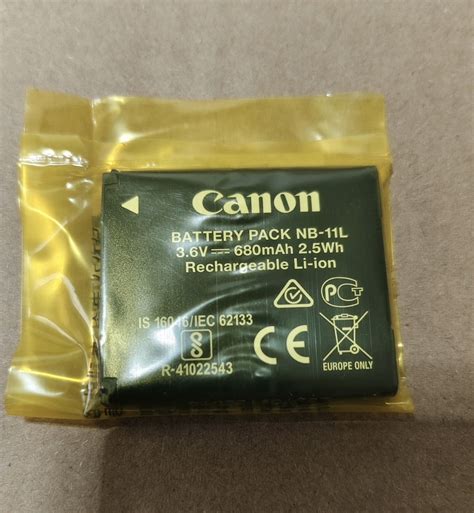 【未使用】【250】純正未使用canon キヤノン Nb 11lh 通用バッテリー Ixy 150 640 170 130190