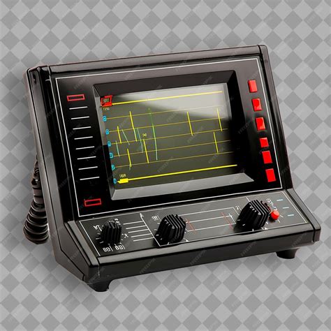 Oscilloscope With Black Plastic Body And Color Screen A Tool Png Tool On Clean Background