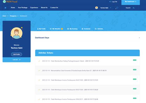 Website Travel Menggunakan Laravel System Lengkap Dengan Pengaturan Notifikasi Email Dan