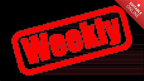 Weekly Text Effect Generator