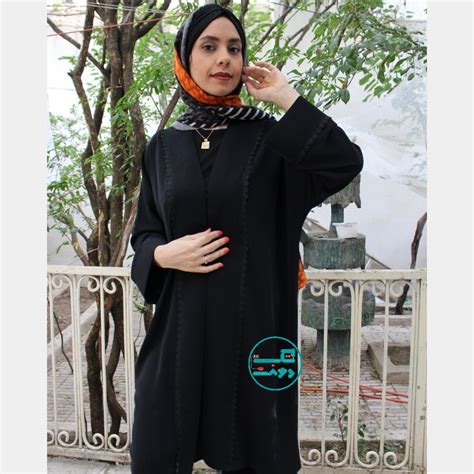 مانتو عبایی اِلیزه رنگ مشکی فری سایز فروشگاه خیاطی مدرن تک دوخت