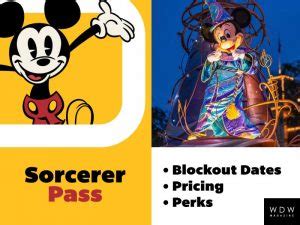 Disney World Sorcerer Pass Blockout Dates Price And Perks