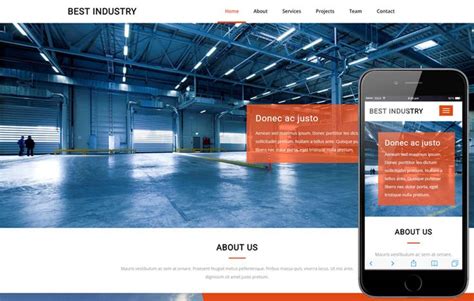 Best Industry An Industrial Flat Bootstrap Responsive Web Template