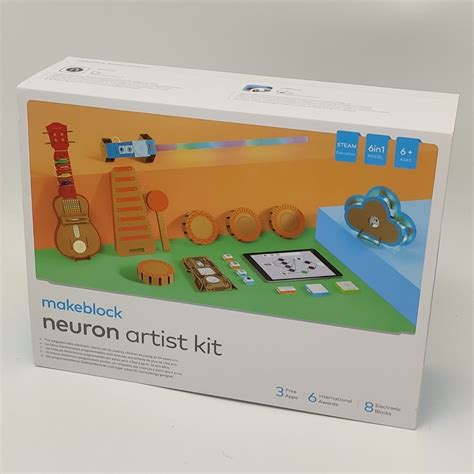 Makeblock Neuron Artist Kit 兒童紙模製作學習編碼程式設計互動遊戲套裝配件內容有 智慧電源 聲音感應器