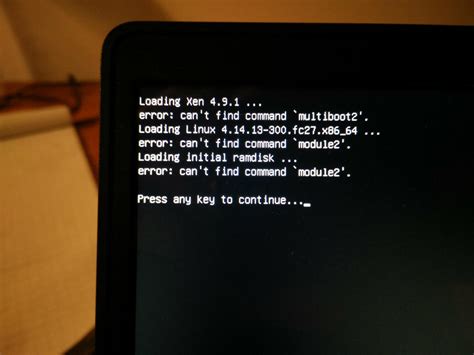 unable to boot on xen on fedora 27 r fedora