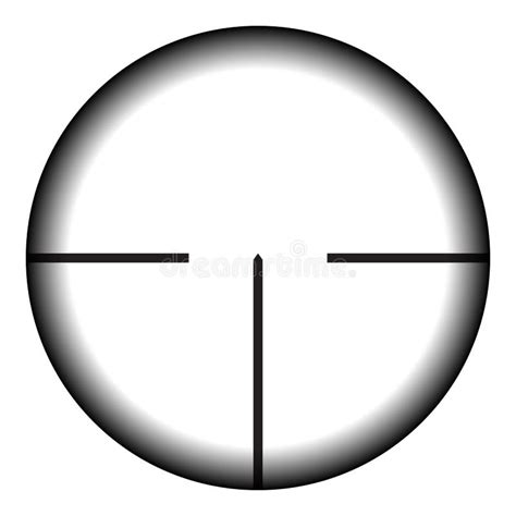 Realistic Sniper Sight With Measurement Marks Sniper Scope Template Isolated On Transparent