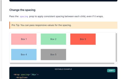 Wrap List Extending Past The Wrap Container When You Specify Spacing Issue Chakra Ui