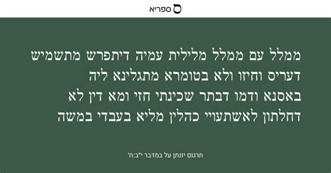 Targum Jonathan On Numbers 128