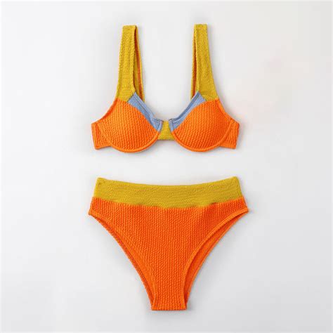 Brazilian Bikinis High Cut Leg Thong And Micro Bikini Set Shop Online