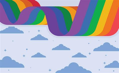 Colorful Rainbow Pride Month Vector Background Human Rights Diversity Concept Lgbt