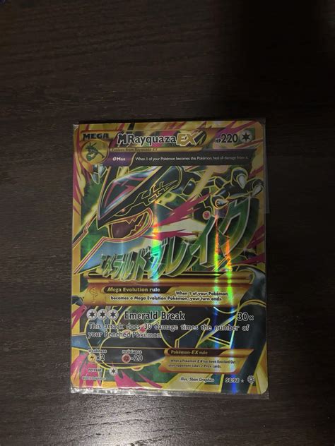 Mavin Pokemon Mega Rayquaza Ex Jumbo Card
