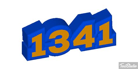 1341 Number Animated  Logo Designs