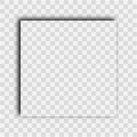Premium Vector Dark Transparent Realistic Shadow Square Shadow