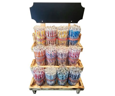 Old Fashioned Gilliam Stick Candy And Burnt Wood Display 960 Ct Gilliam