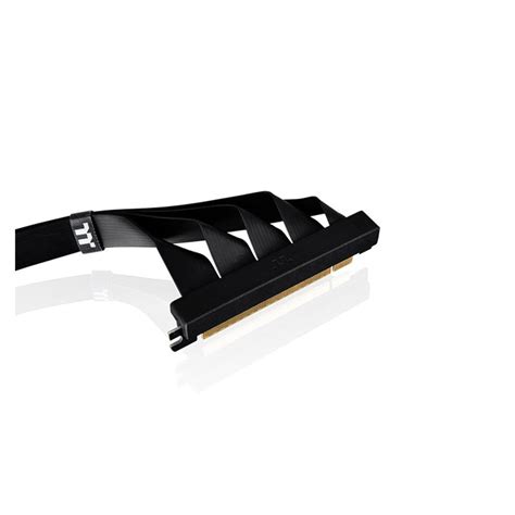 Thermaltake Dual 90 Degree Pci E 40 Riser Cable 400mm Black Edition