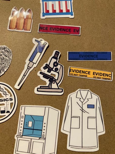 Forensics Stickers T Crime Scene Investigator Sticker Pack 28 Vinyl Sticker Bundle Waterproof