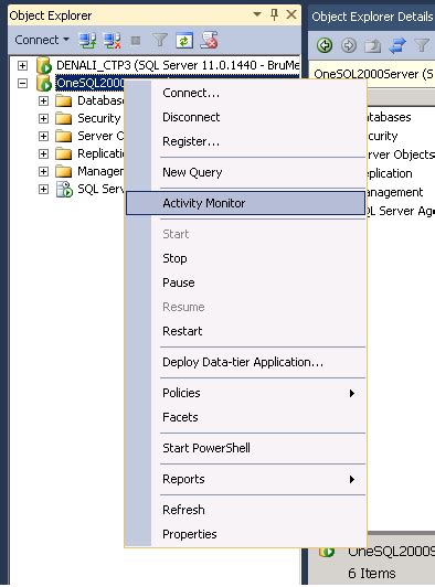 Cannot Access Sql Server 2000 Activity Monitor In Sql Server 2008 Or Above Learn Sql With Bru