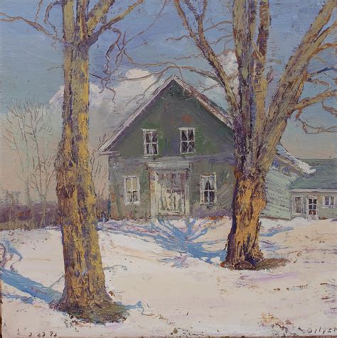 Lot Harry Orlyk American New York And Nebraska 1947 Maples Before Sugaring 1993 Oil On