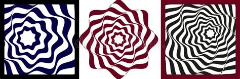 Colorful Optical Illusion Room Background Symmetrical Wallpaper Stock Illustration