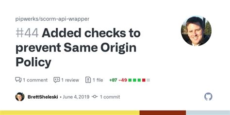 Added Checks To Prevent Same Origin Policy By Brettsheleski · Pull Request 44 · Pipwerksscorm